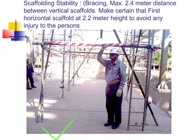 Tool box talk work at height on scaffold presentation | PPT