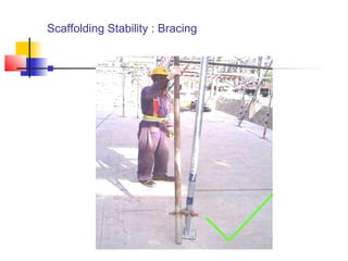 Tool box talk work at height on scaffold presentation | PPT