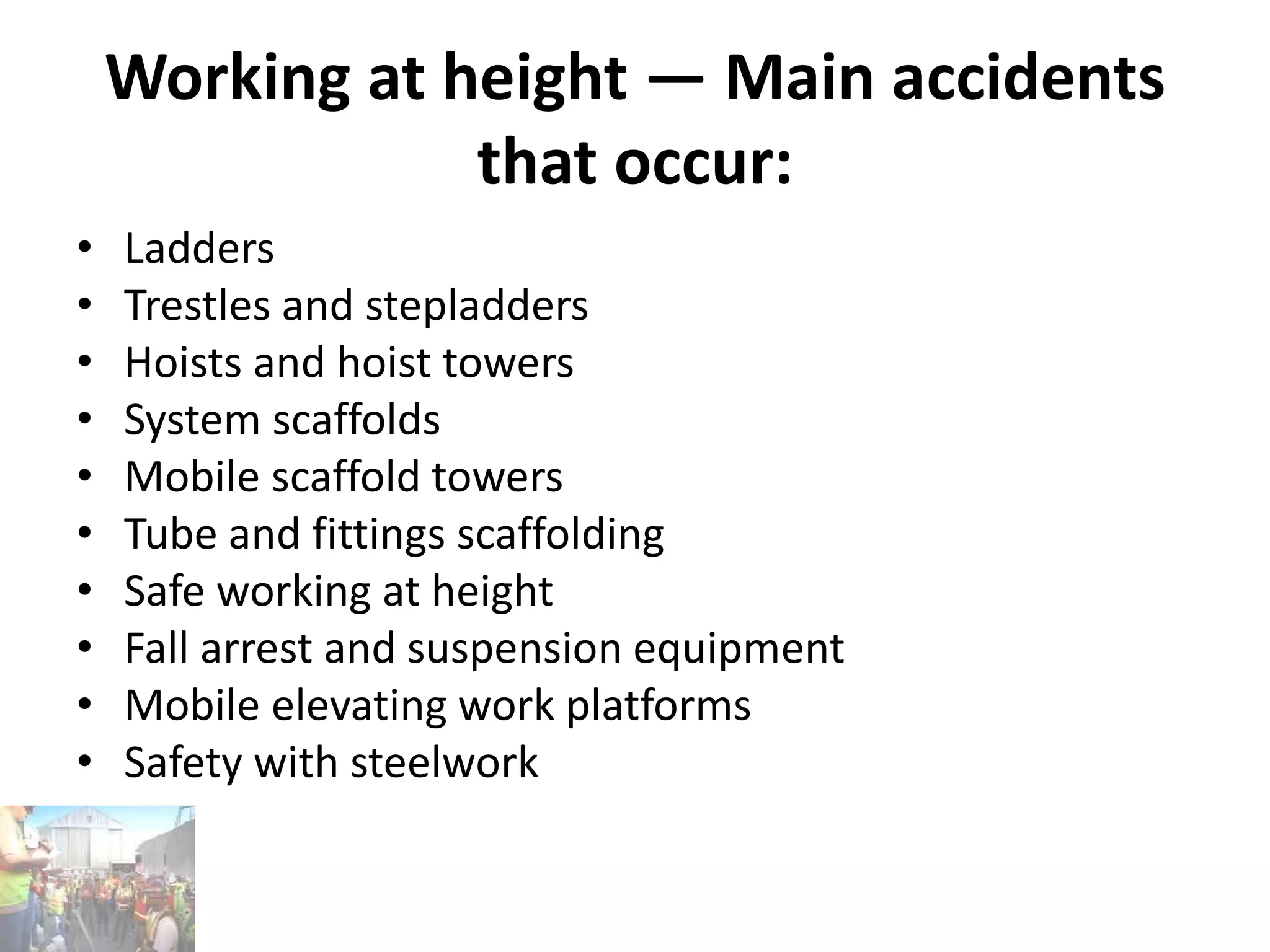 Toolbox Talk-Working at height | PPTX