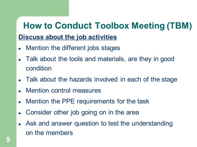 Toolbox Talk Meeting Training Procedure.pdf