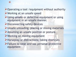 Tool box talk : why accident occures | PPTX