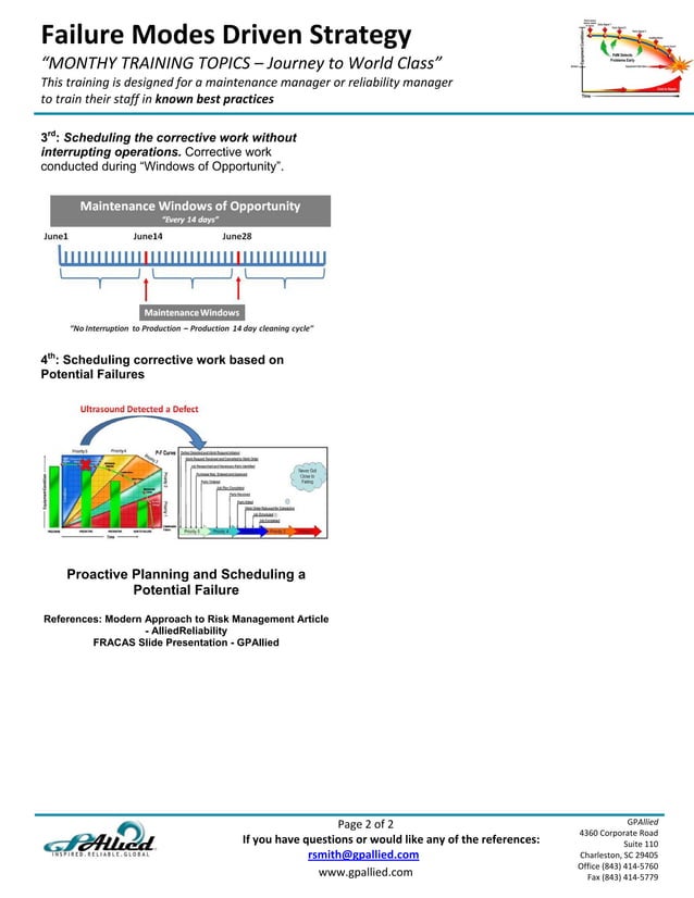 Tool Box Training - Failure Mode Driven Strategy 1 | PDF