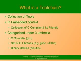Toolchain | PDF | Operating Systems | Computer Software and Applications