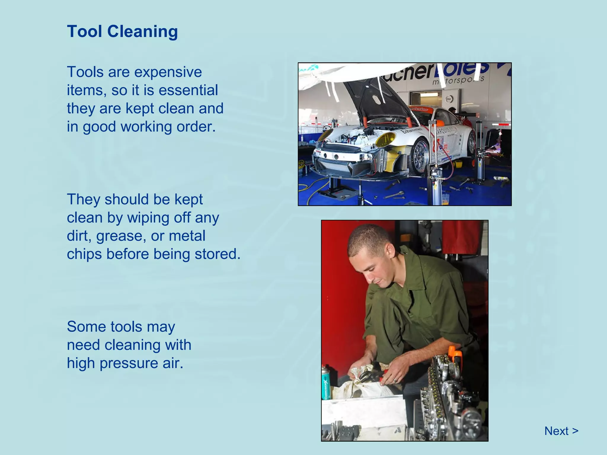 Tool cleaning, storage, and maintenance | PPT
