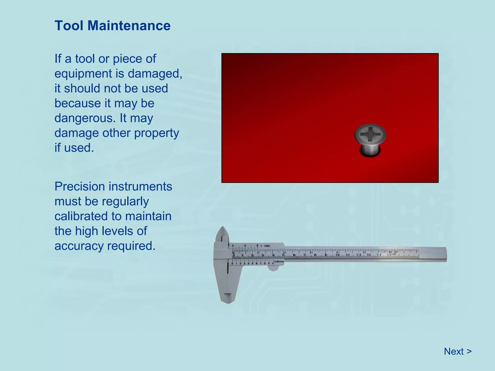 Tool cleaning, storage, and maintenance | PPT