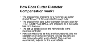 Tool compensationCNC | PPTX