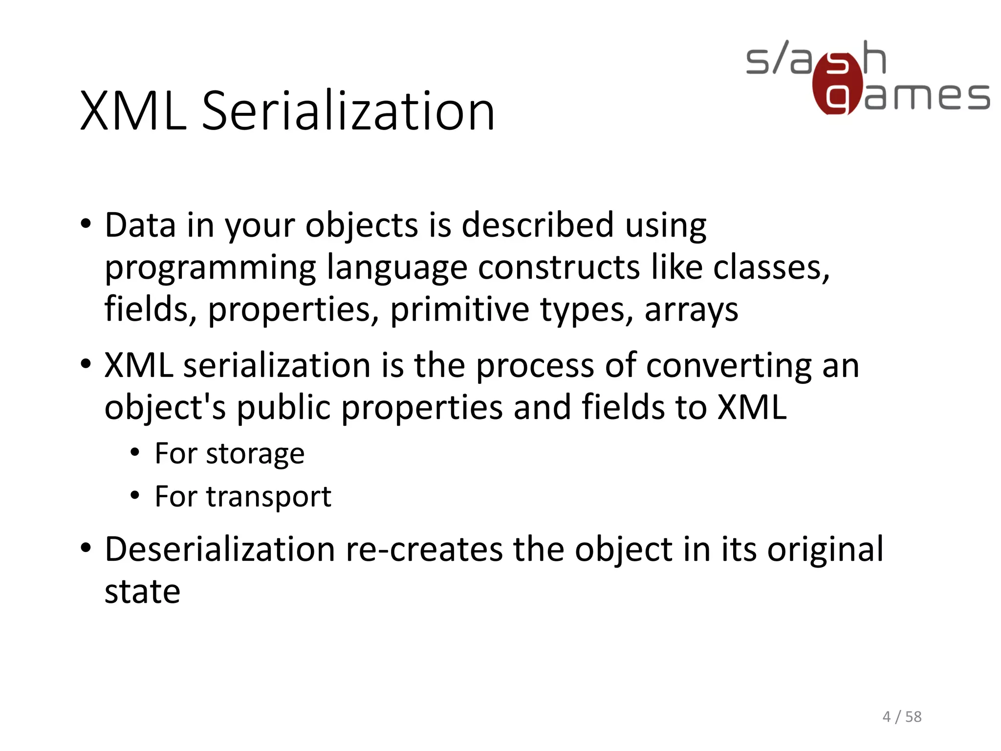 Tool Development 05 - XML Schema, INI, JSON, YAML | PPT