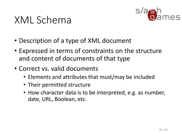 Tool Development 05 - XML Schema, INI, JSON, YAML | PPT