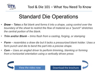 Tool & Die 101 - What You Need to Know | PPTX