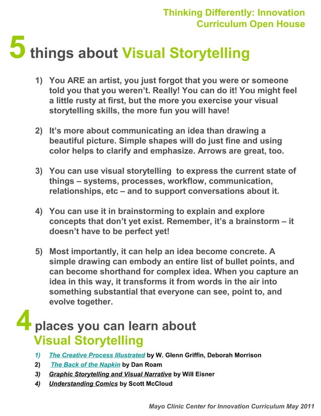 Tool example storytelling handout | PDF