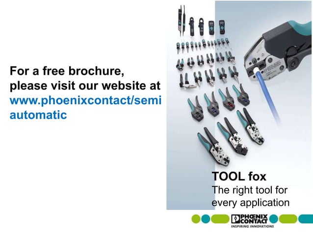 Phoenix Contact's CF3000, automatic stripping and crimping machine