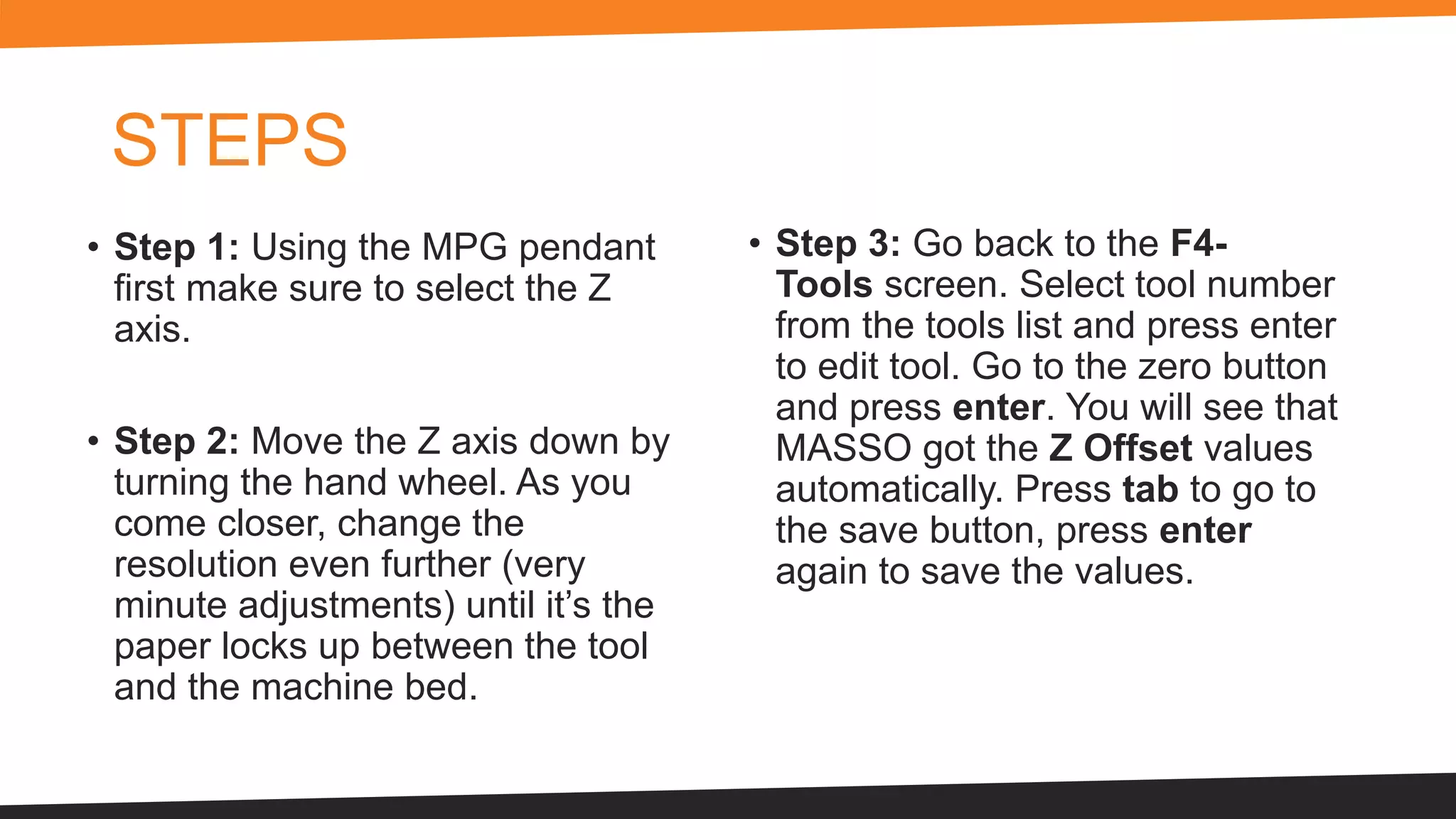 CNC Machine Tool Height Calibration with MASSO | PPT