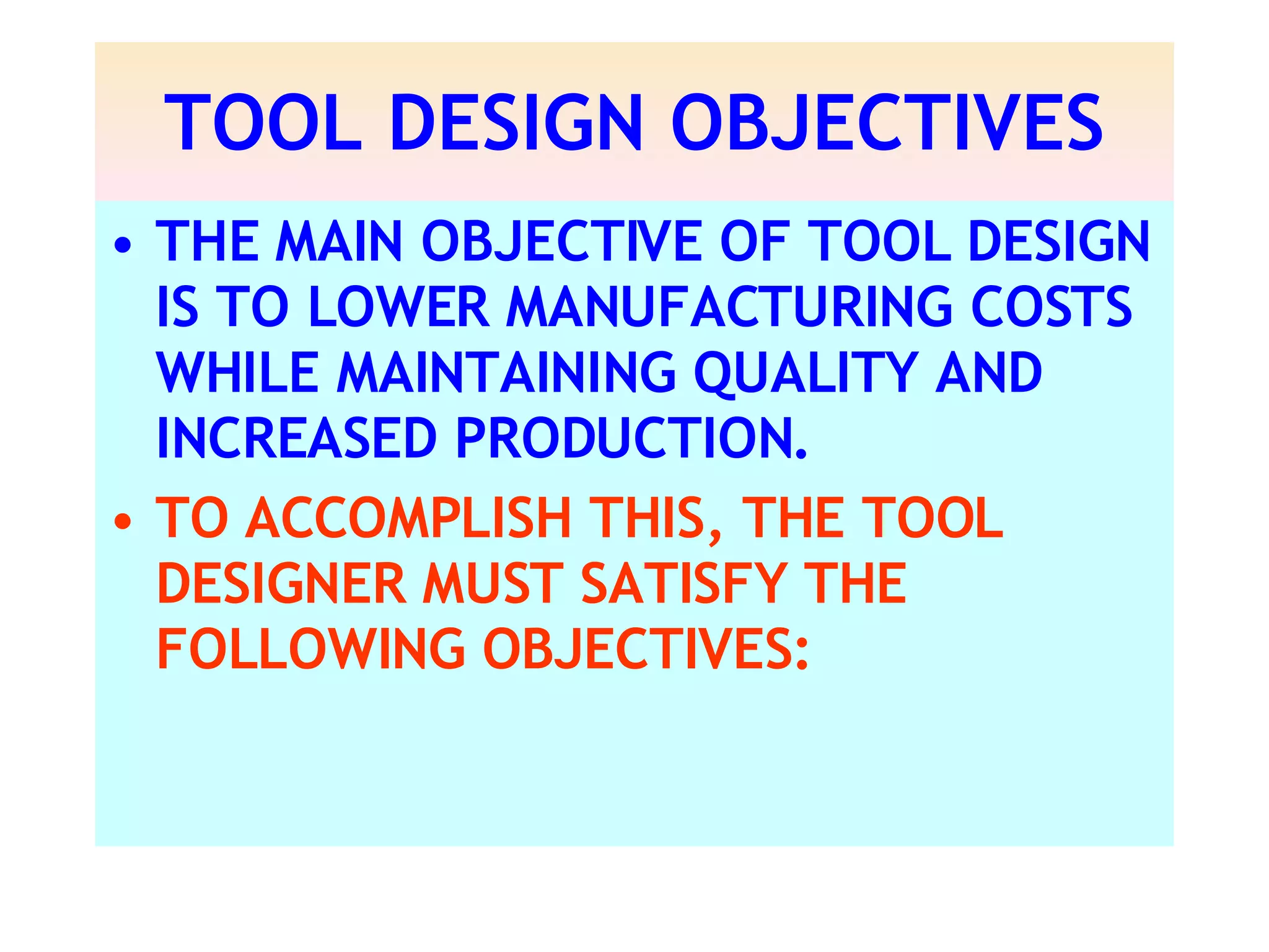 Tooling Design | PPT