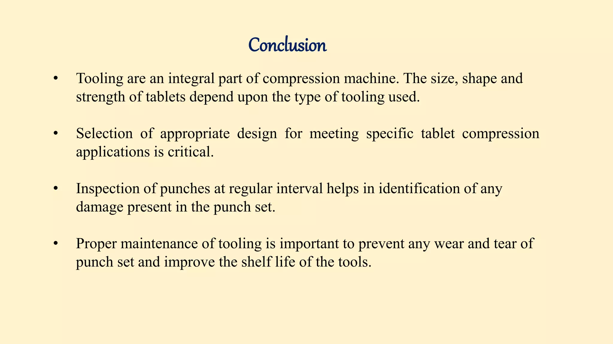 Tooling In Compression | PPTX