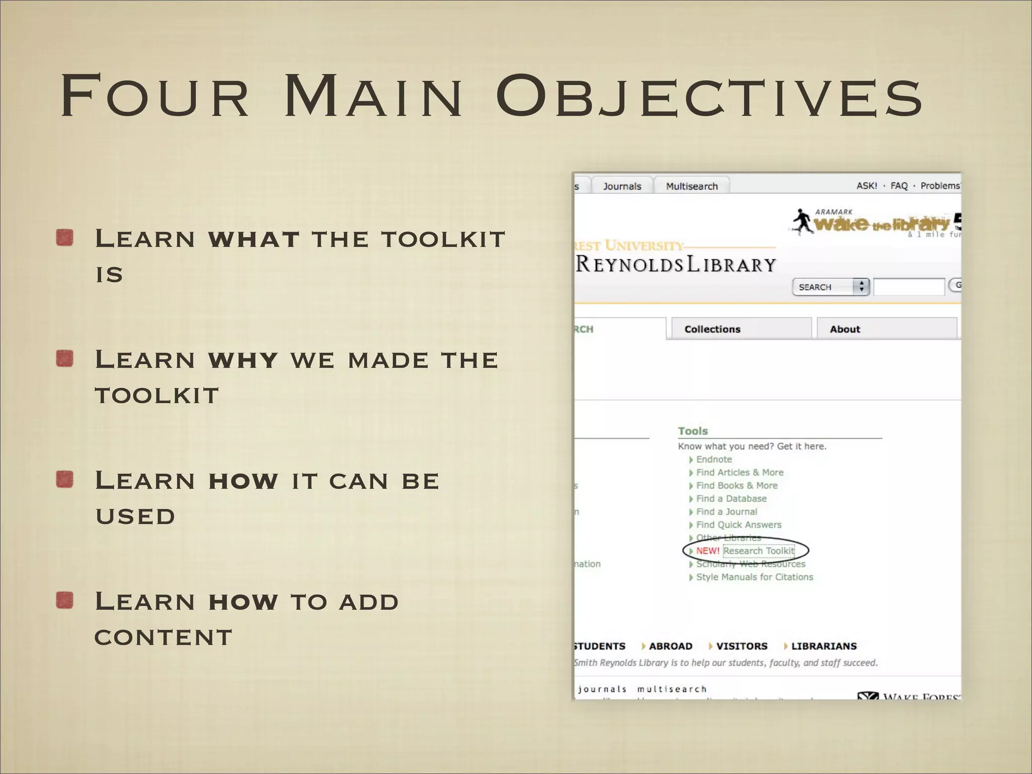 Toolkit Presentation | PDF