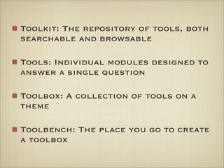Toolkit Presentation | PDF