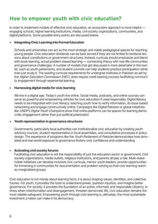 LEARNING IN CIVIC EDUCATION AND ADVOCACY | PDF