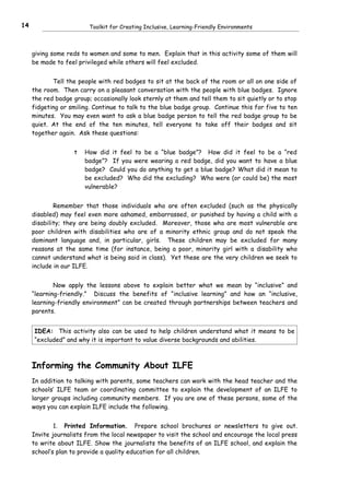 UNESCO toolkit 2:Working with Families and Communities | PDF