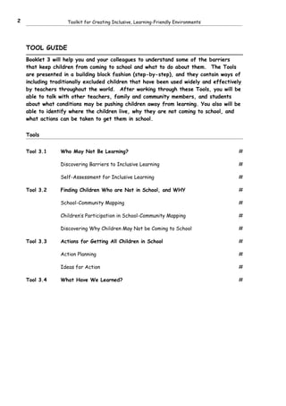 UNESCO toolkit 3: Getting All Children In School | DOC