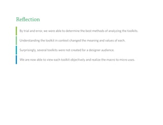 Toolkit analysis serv753wint13 | PPT