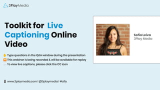 Toolkit for Live Captioning | PPT