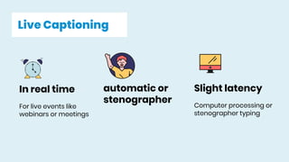 Toolkit for Live Captioning | PPT