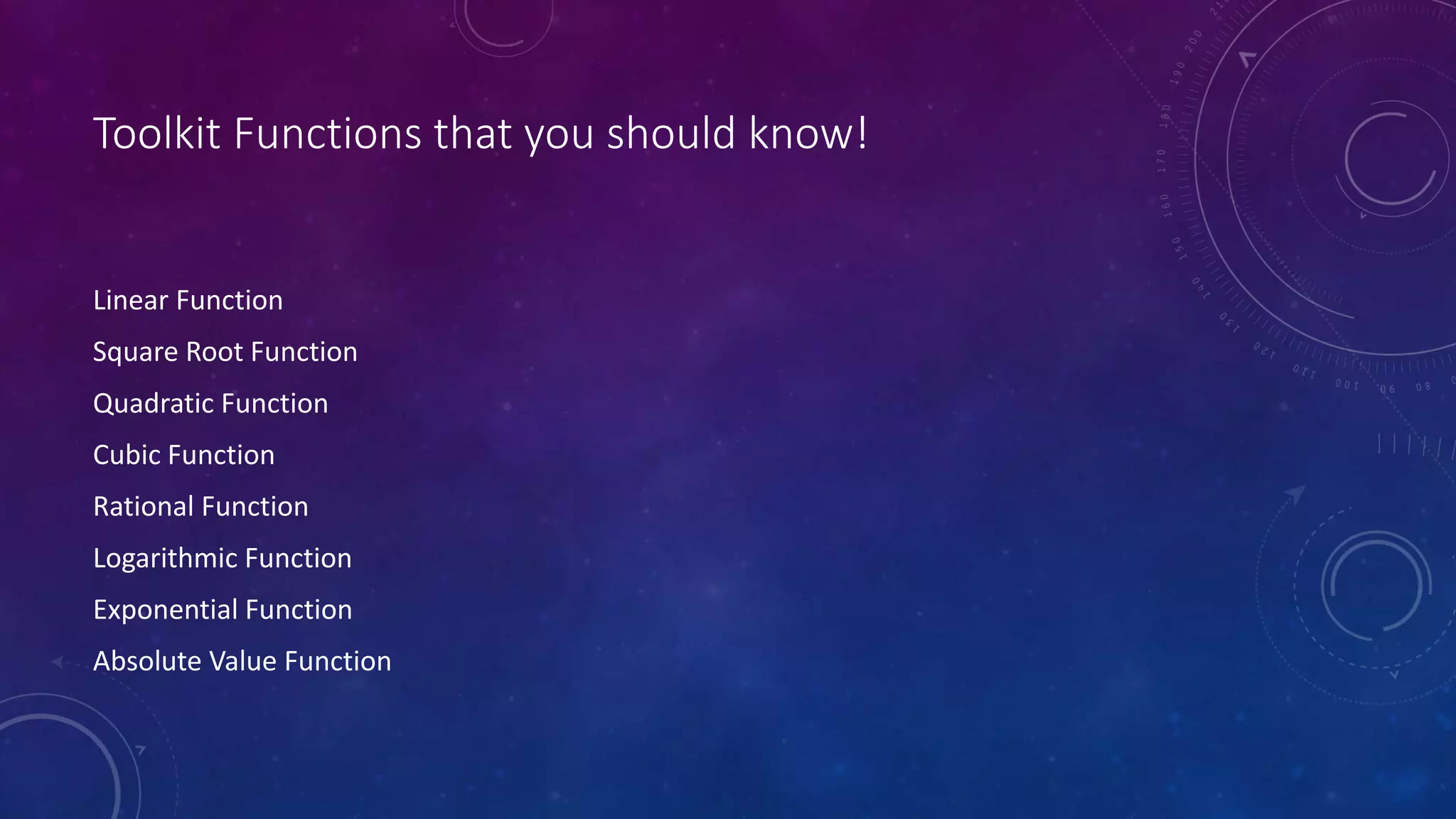 Toolkit functions preview | PPTX