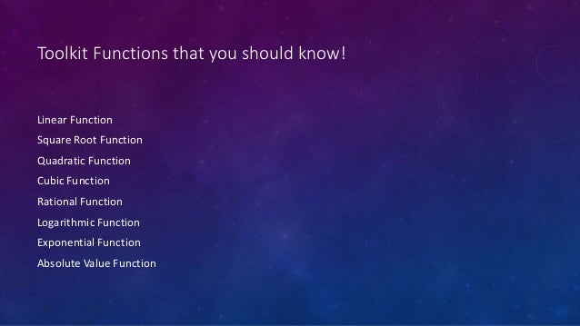 Toolkit functions preview