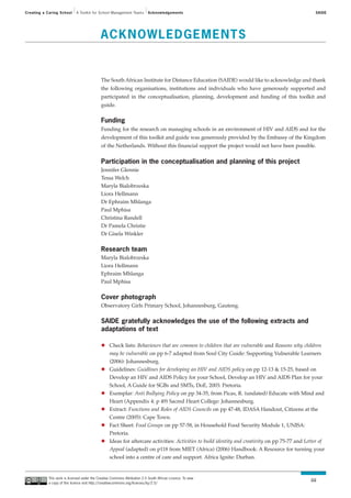 Creating a Caring School: Toolkit Introduction | PDF