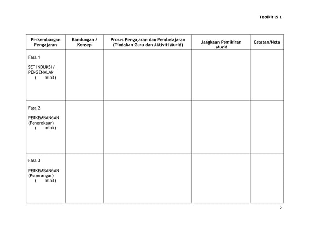 Lesson Study Tool Kit 1 RPH | PDF