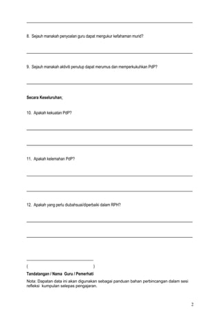 Tool kit ls 2 borang pemerhatian | DOC