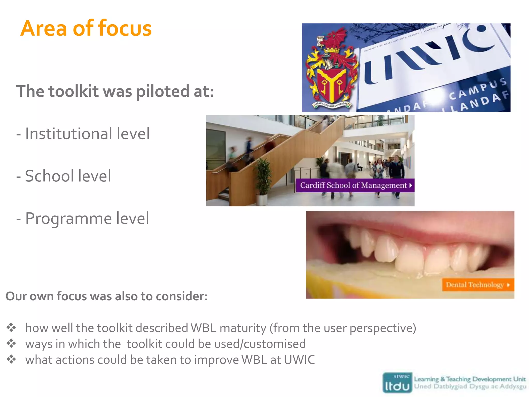 Toolkit meeting presentation uwic | PPTX | Technology & Computing