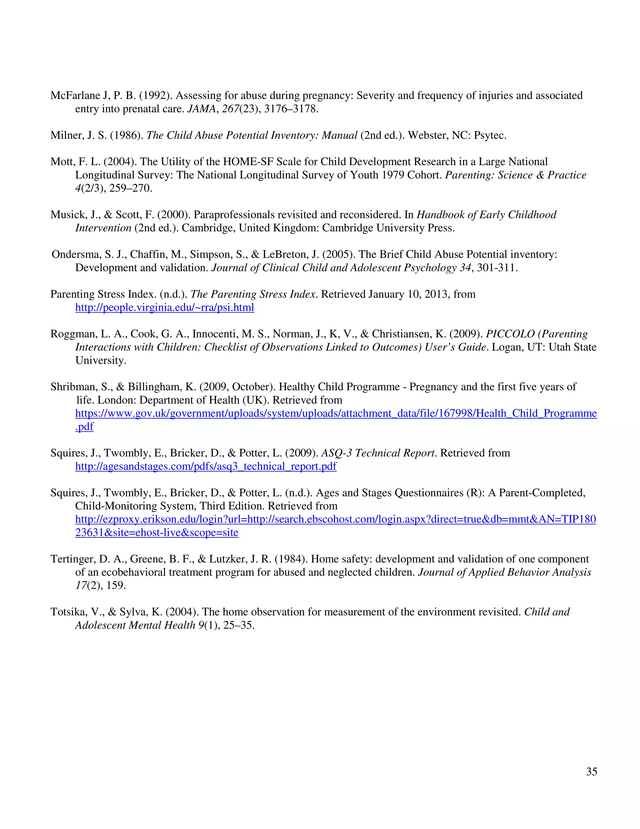 Toolkit of recommended curricula and assessments for home visiting | PDF