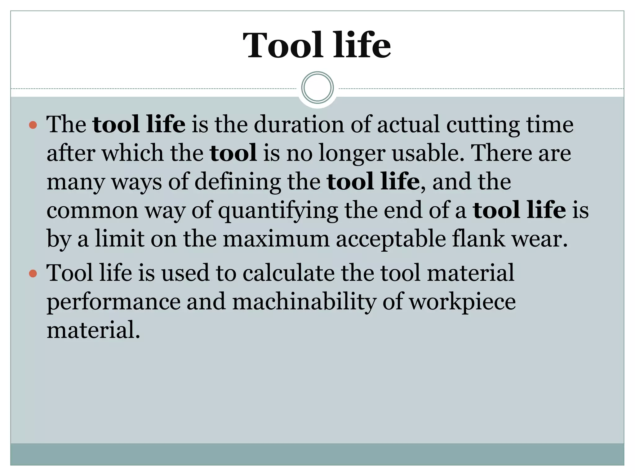 Tool life by amit hazari | PPTX