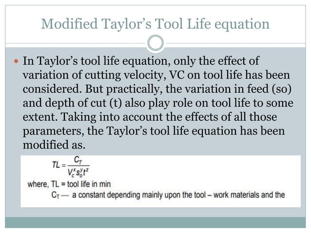 Tool life by amit hazari | PPTX | Physics | Science