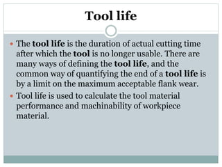 Tool life by amit hazari | PPTX