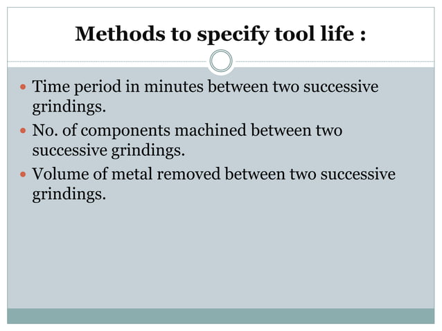 Tool life by amit hazari | PPTX | Physics | Science