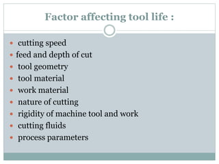 Tool life by amit hazari | PPTX