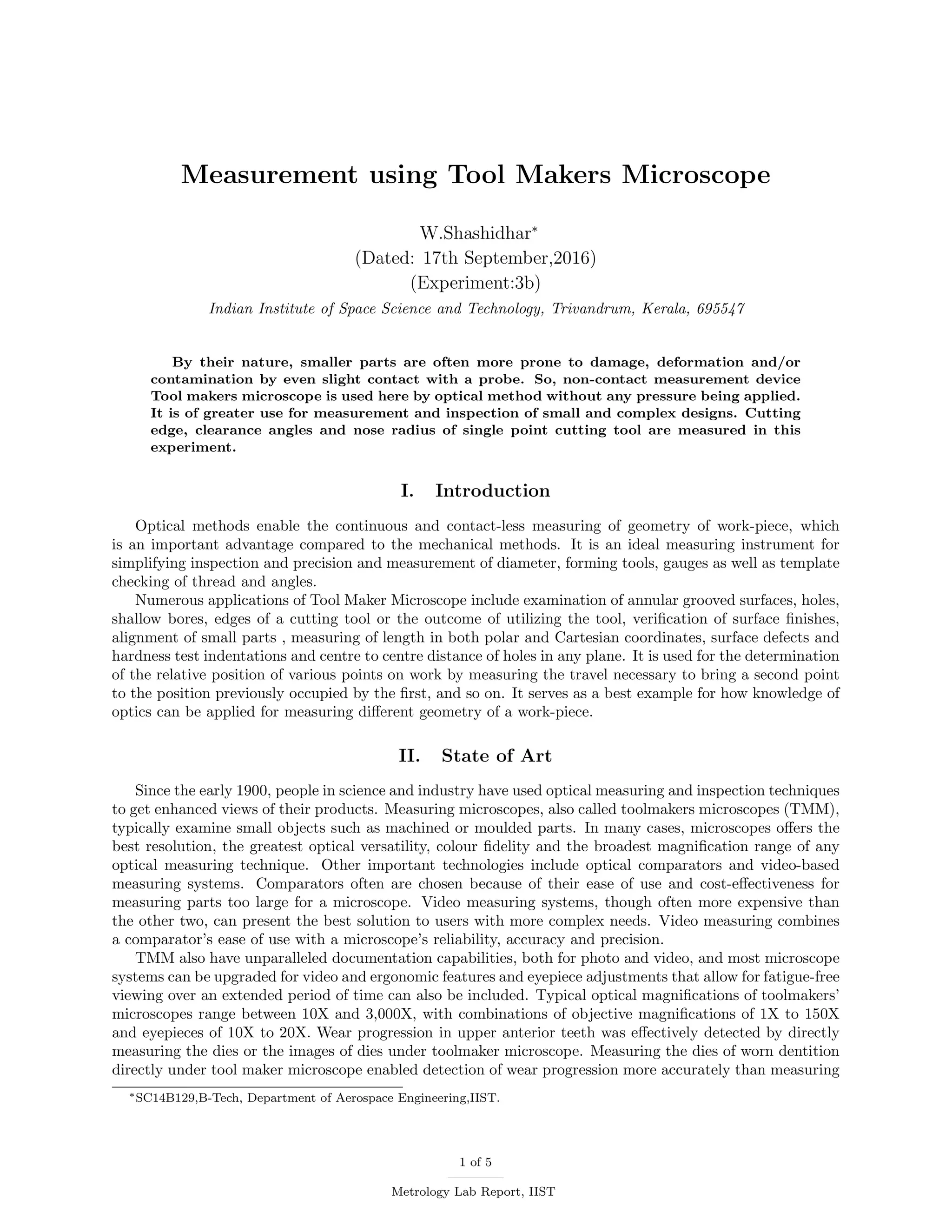 Tool maker microscope(TMM) | PDF | Woodworking | Arts and Crafts
