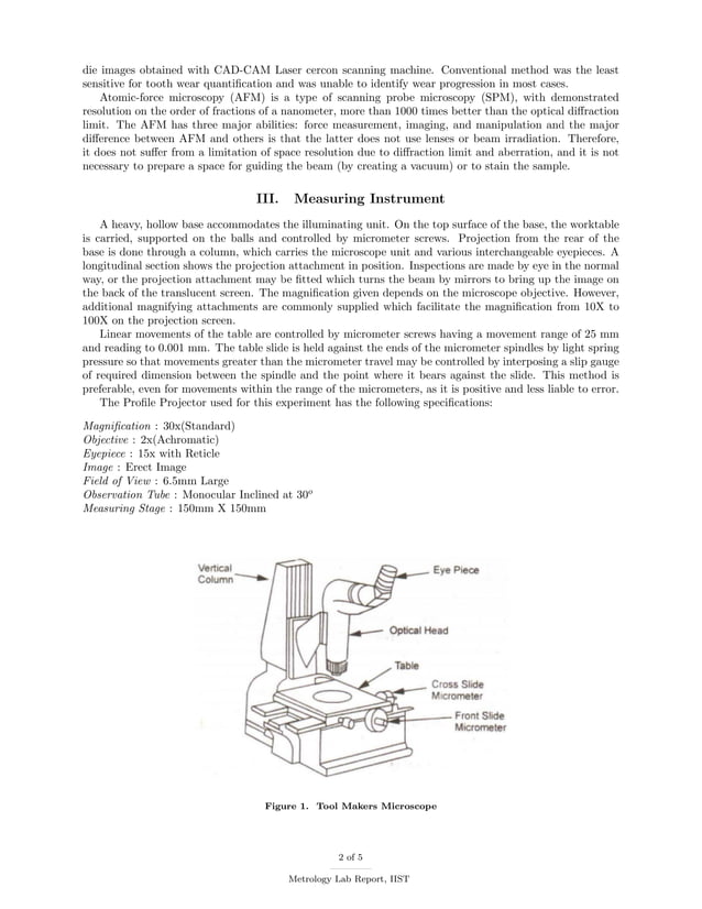 Tool maker microscope(TMM) | PDF | Woodworking | Arts and Crafts