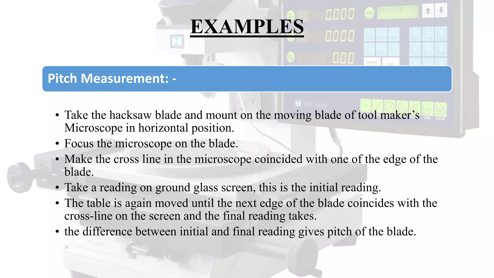 Tool maker microscope | PPTX