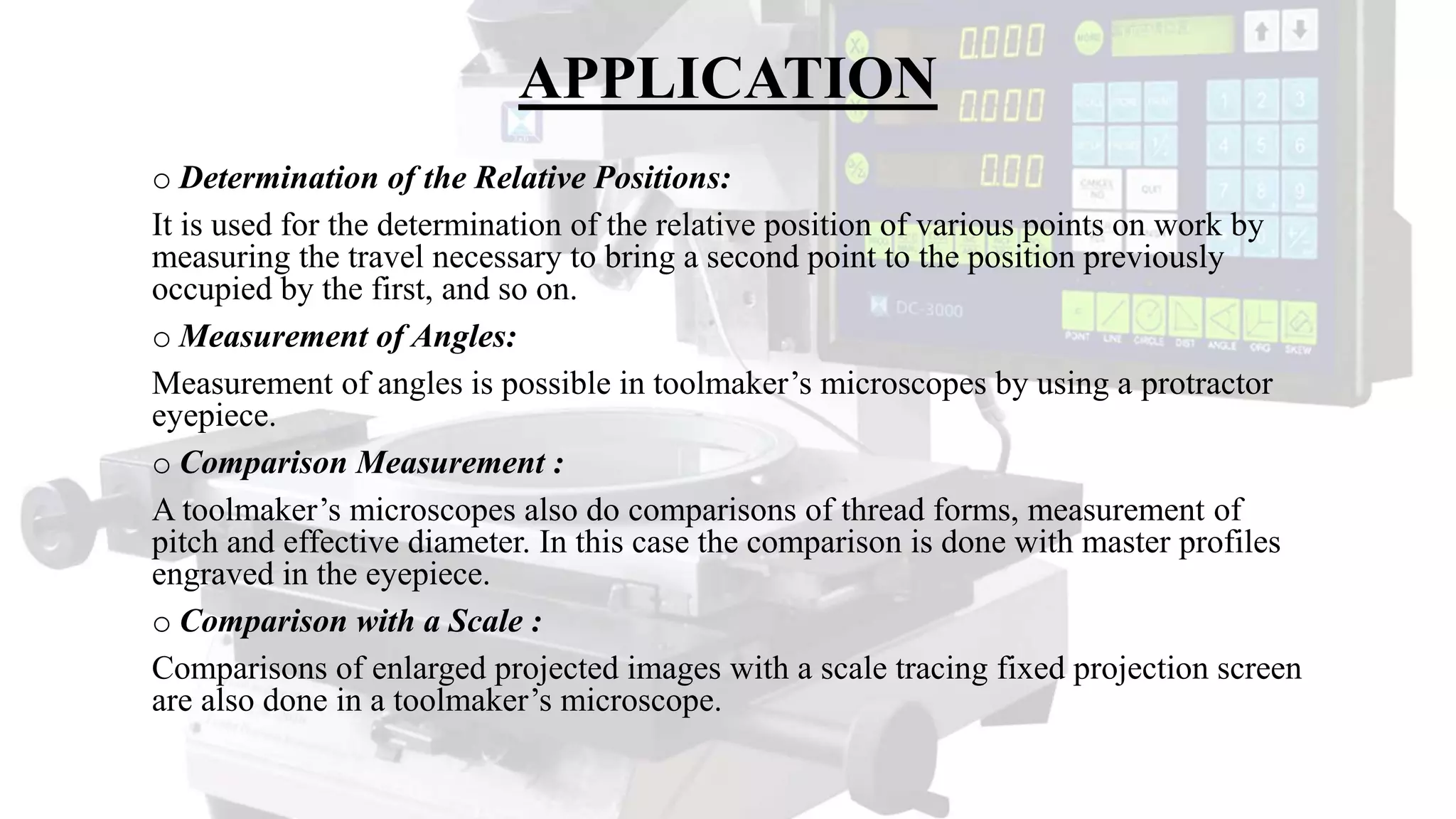 Tool maker microscope | PPTX