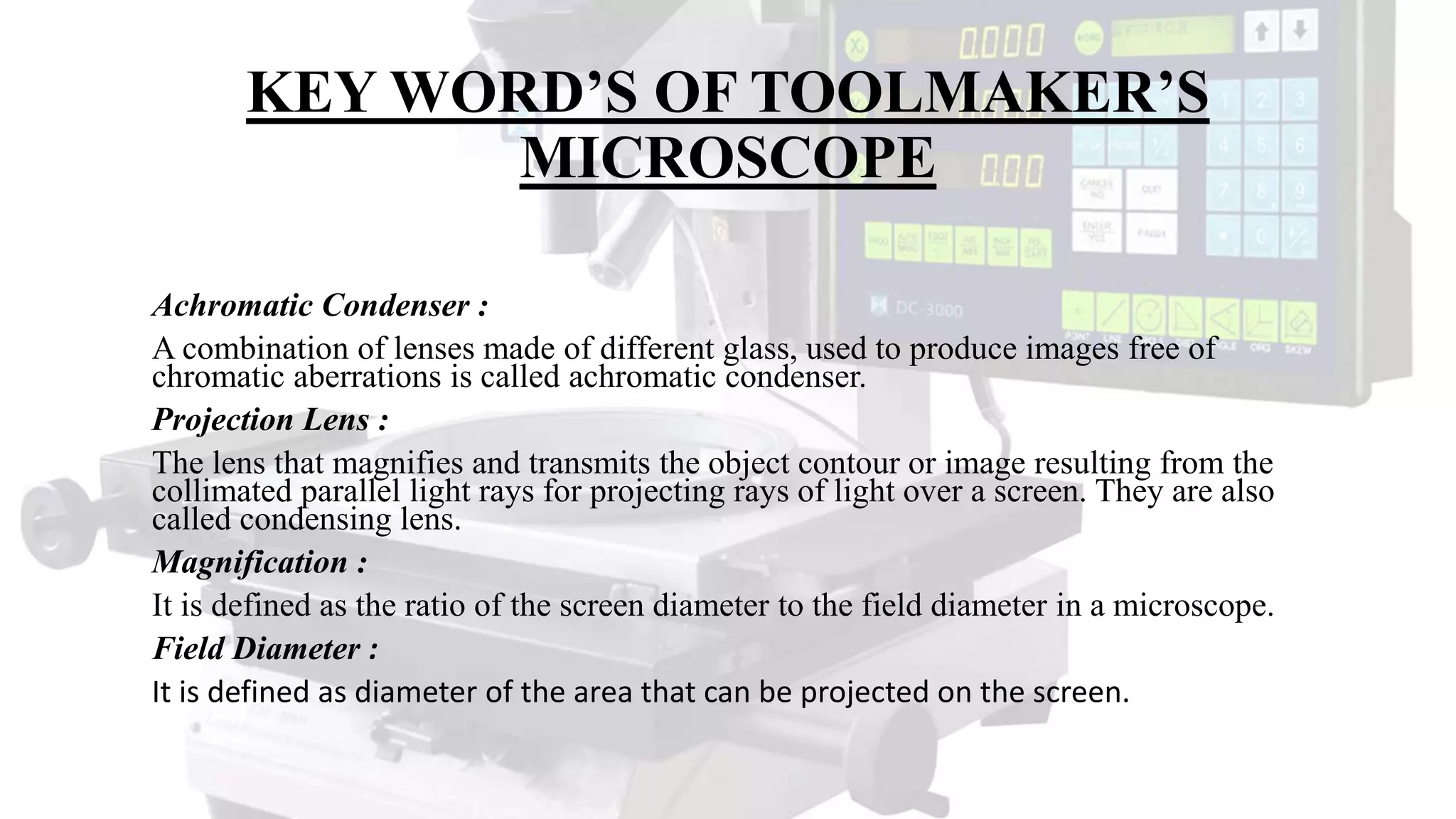 Tool maker microscope | PPTX