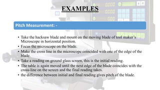 Tool maker microscope | PPTX
