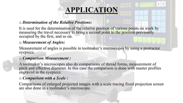 Tool maker microscope | PPTX