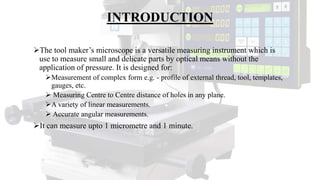 Tool maker microscope | PPTX