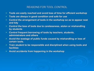 Tool managementselection and control | PPT