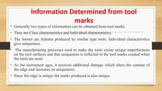 Forensic Importance of Tool marks. pptx. | PPTX