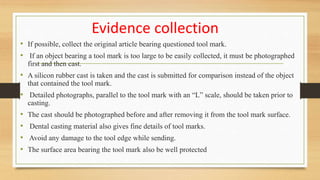 Forensic Importance of Tool marks. pptx. | PPTX