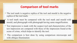 Forensic Importance of Tool marks. pptx. | PPTX